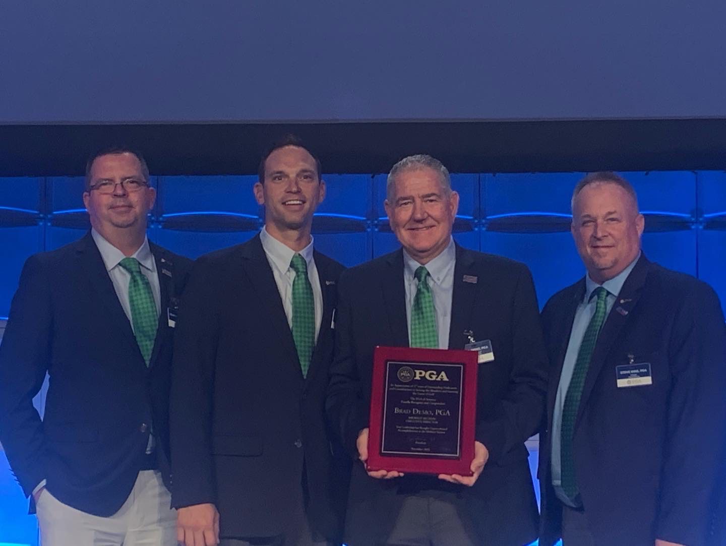 Brad Demo, PGA, and Section Officers Recognized at PGA Annual Meeting ...